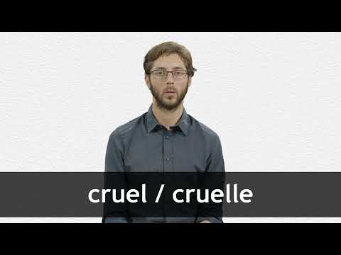 English Translation of “CRUEL” | Collins French-English Dictionary