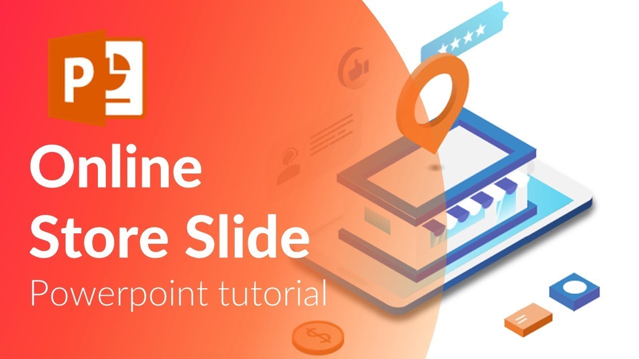 Online store slide. Powerpoint tricks