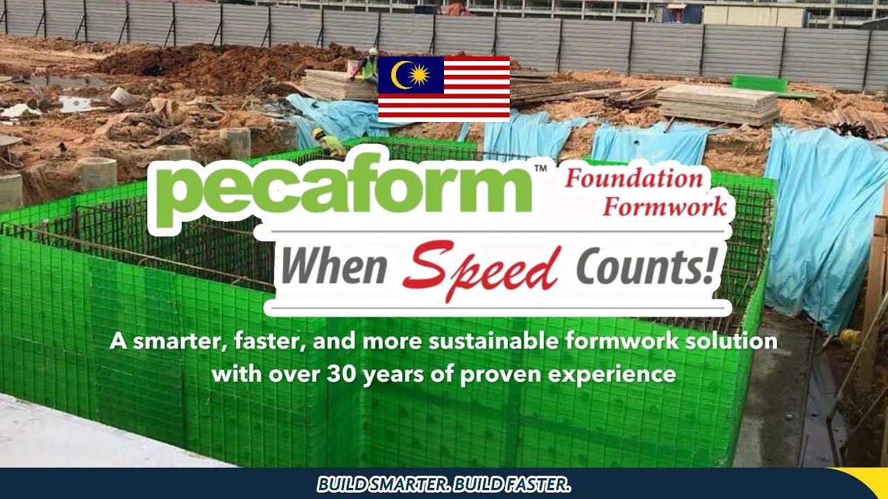 Pecaform Foundation Formwork – When Speed Counts