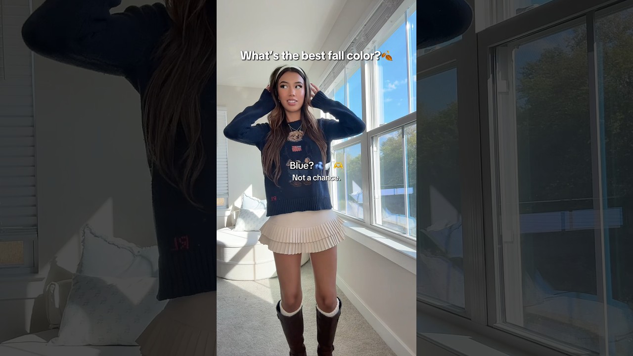 The BEST color to wear for fall☕️✨🧦🍁Do you agree? #outfitideas #fallfashion #ootd T#viral