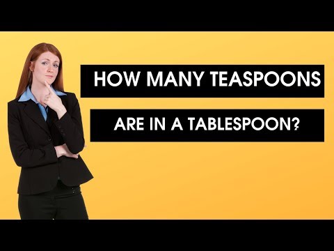How many teaspoons in a tablespoon