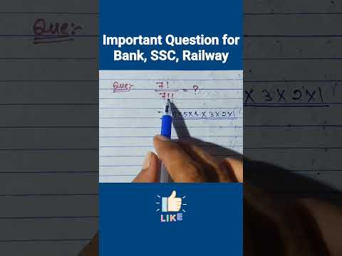 Value of 7! / 7!! || Factorial based question || Maths tricks shorts for UPP, ARO, RPF, SSC #shorts