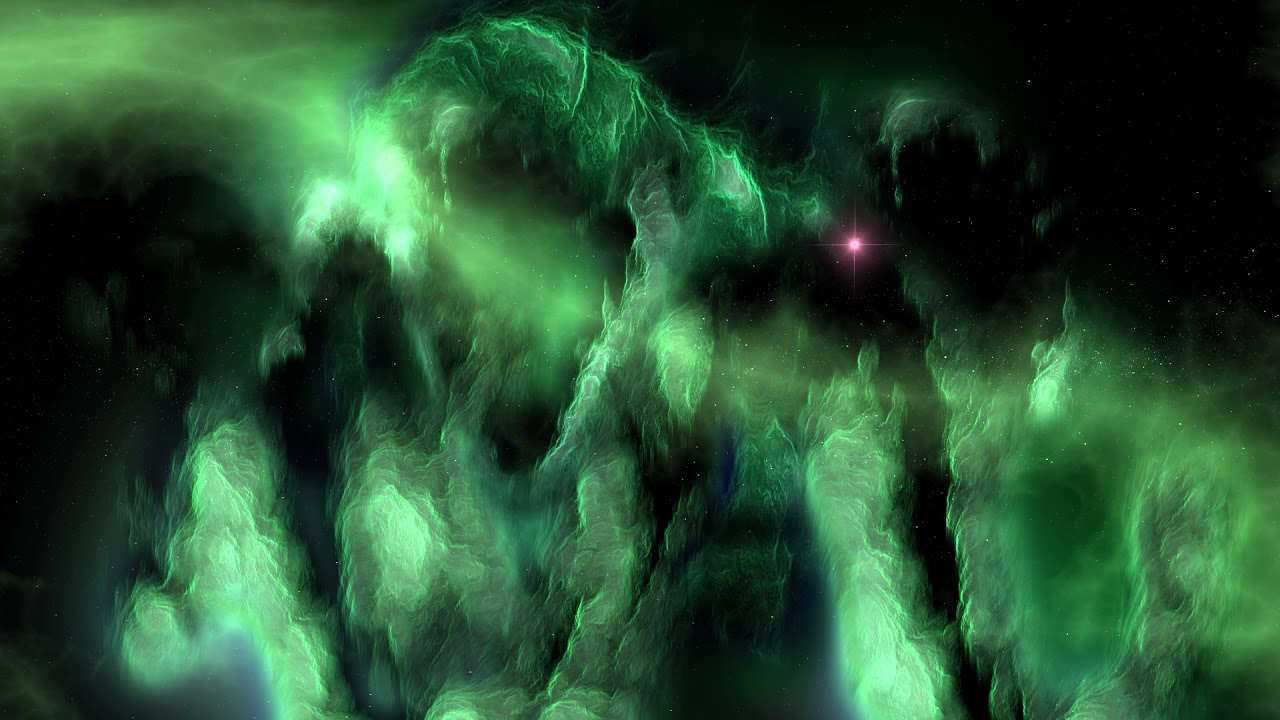 Green nebula - HD - Free background