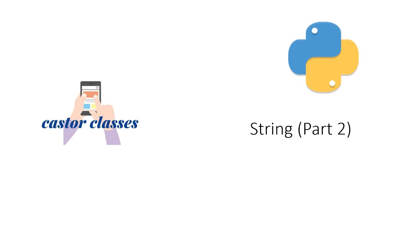 Strings in Python | Part 2 | Castor Classes