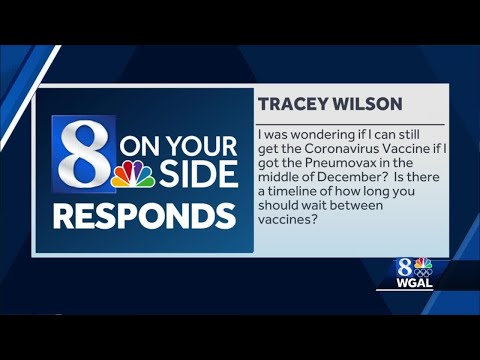 How long should you wait to get the COVID-19 vaccine after getting a pneumonia shot?
