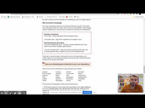 Google Docs Recipe Page Day 1