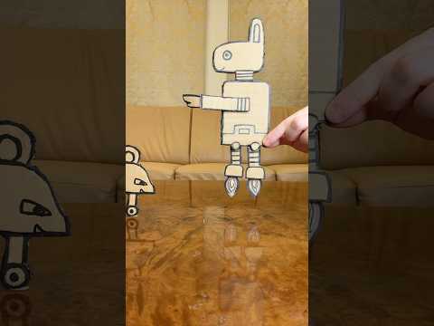 CARDBOARD CAR BECOMES A ROBOT!#asmr