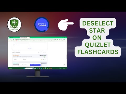 How to Deselect Star on Quizlet Flashcards