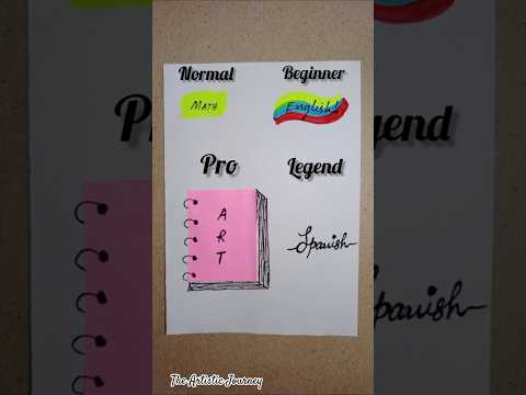 Easy Title for Subjects #title #diy #easy #painting #shorts #shortvideo #trending #art #drawing