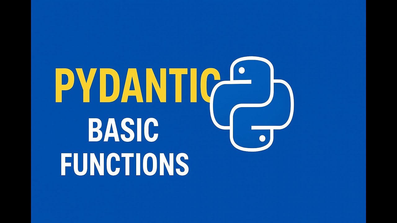 Pydantic Basics Explained in 10 Minutes 🚀 | Python Data Validation