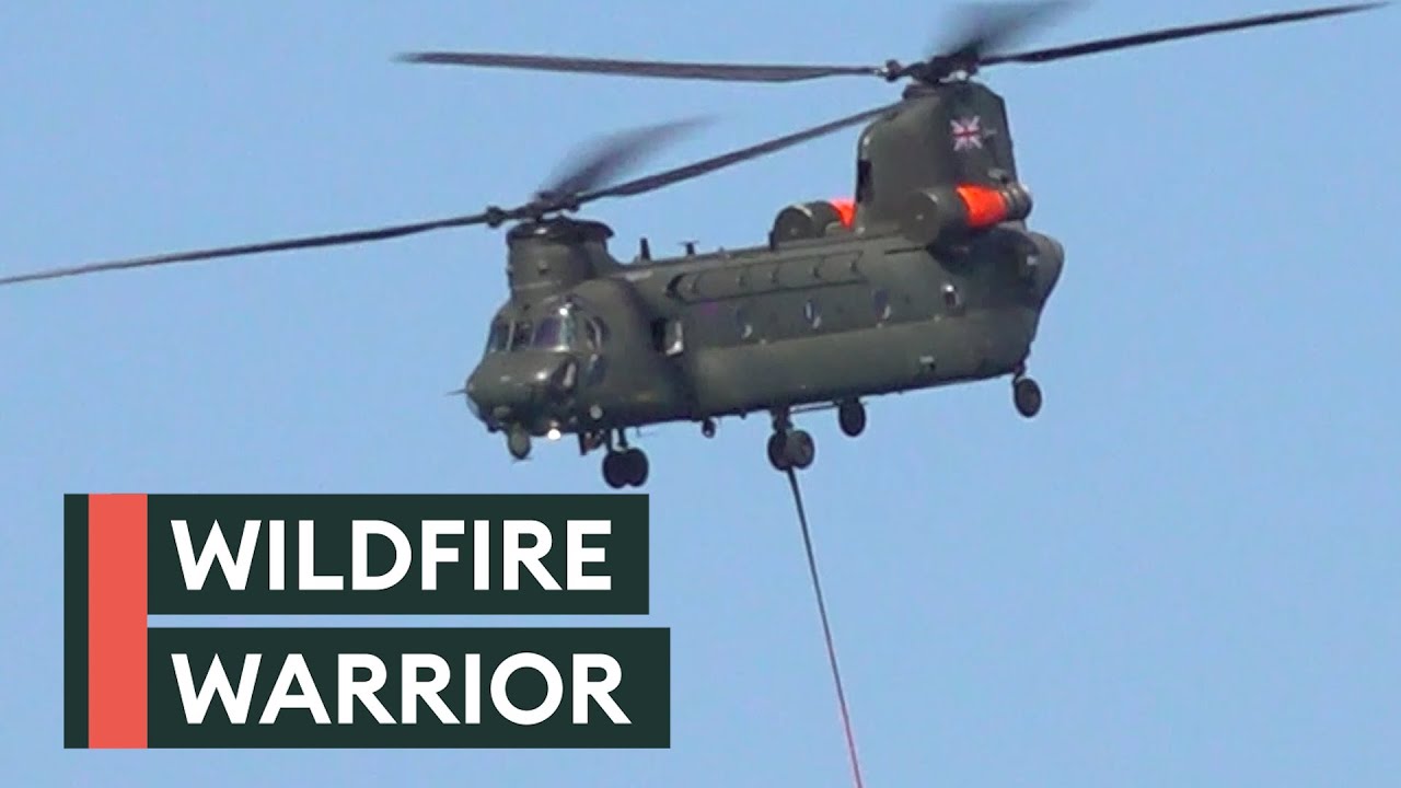 From combat to wildfires: RAF Chinook brings fire-fighting power to Cypriot exercise