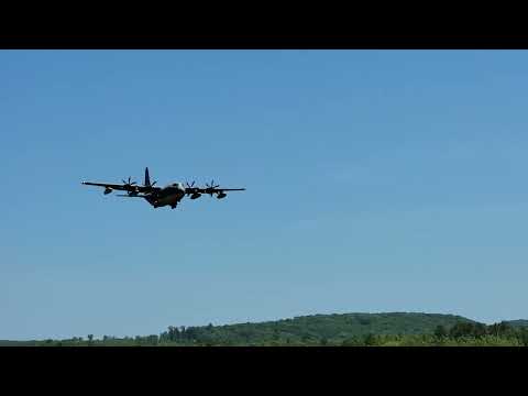 OTIS17 a C130 doing Touch and Go's at TVC Cherry Capital Airport in Traverse City Michigan 6/24/22