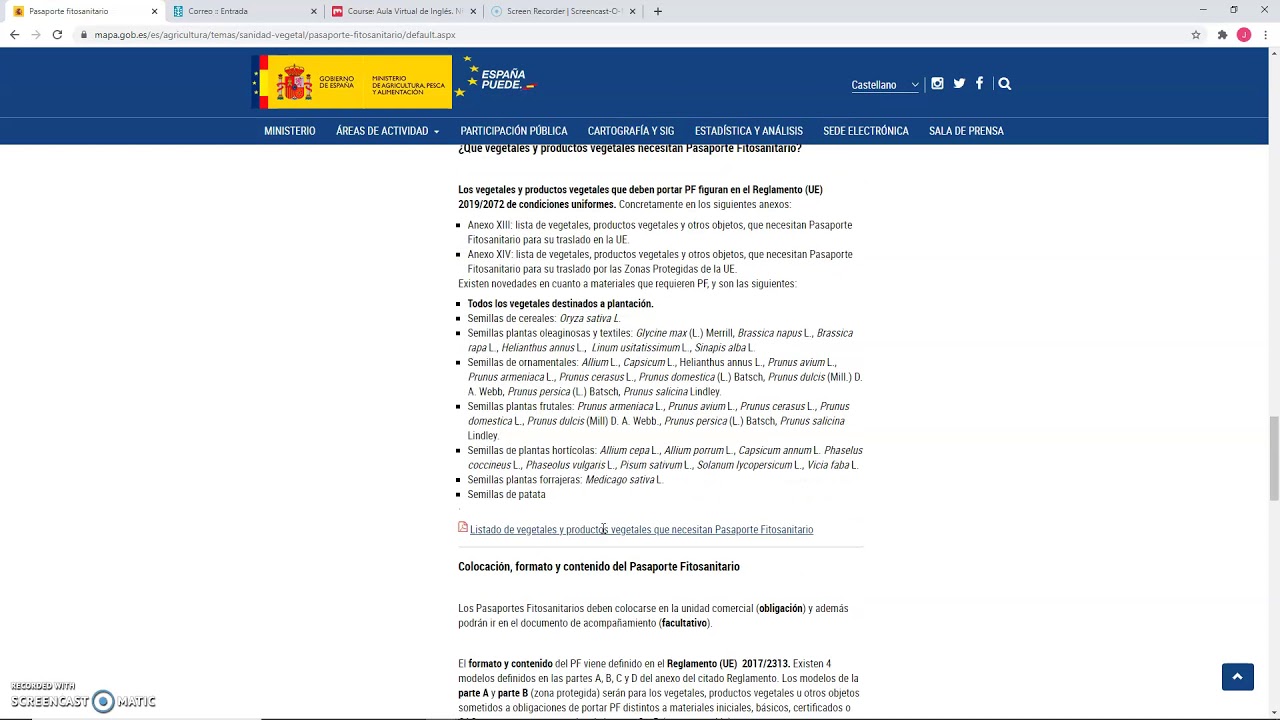 Pasaporte Fitosanitario Tutorial