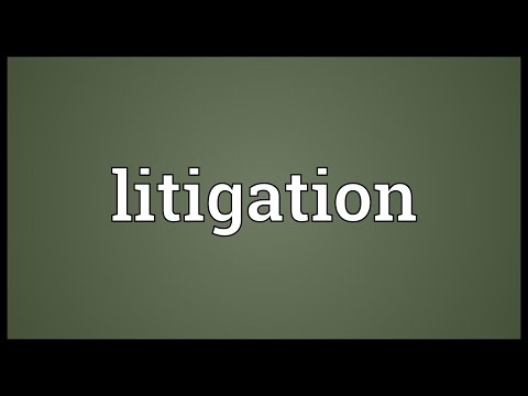 Litigation Meaning