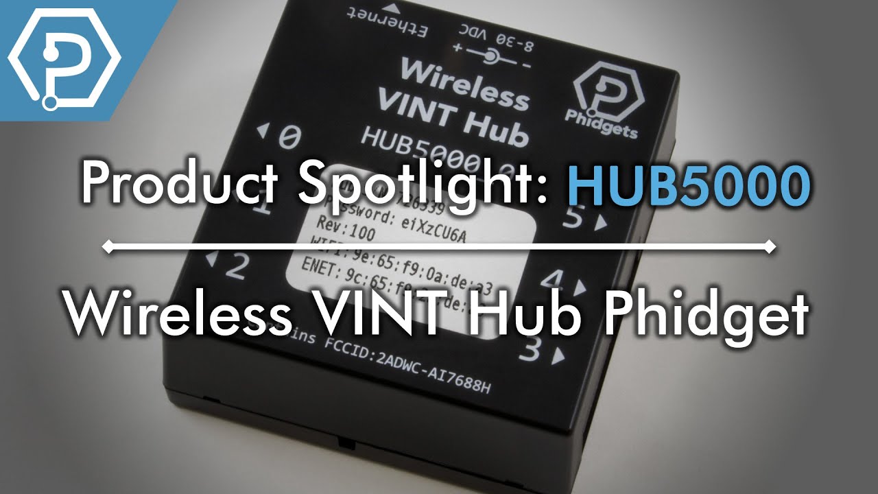 Wireless VINT Hub - HUB5000_0 - Phidgets