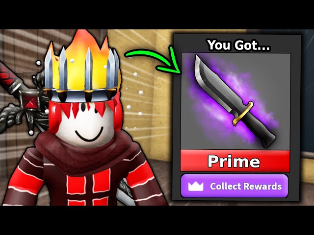 Roblox Prime Gaming rewards in December 2022: Knife Crown - Murder ...