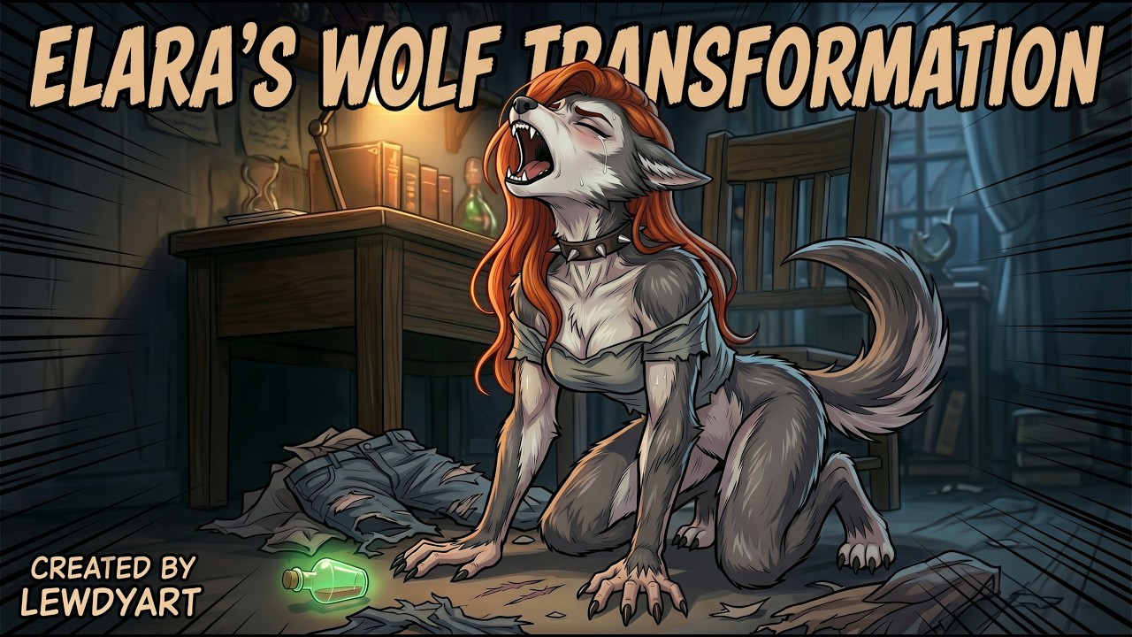 Elara's Transformation into a Wolf | Full Story Version