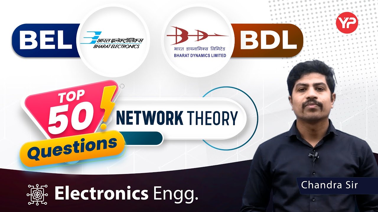 Top 50 Questions Network Theory for BDL & BEL 2025 written exam preparation Electronics & Electrical