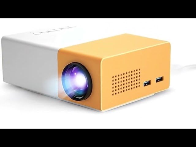 Projectors - Mini Yellow Projector Home Theater LED Projector with ...