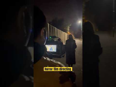 Film directing a horror. Behind the scenes. #filmmaking