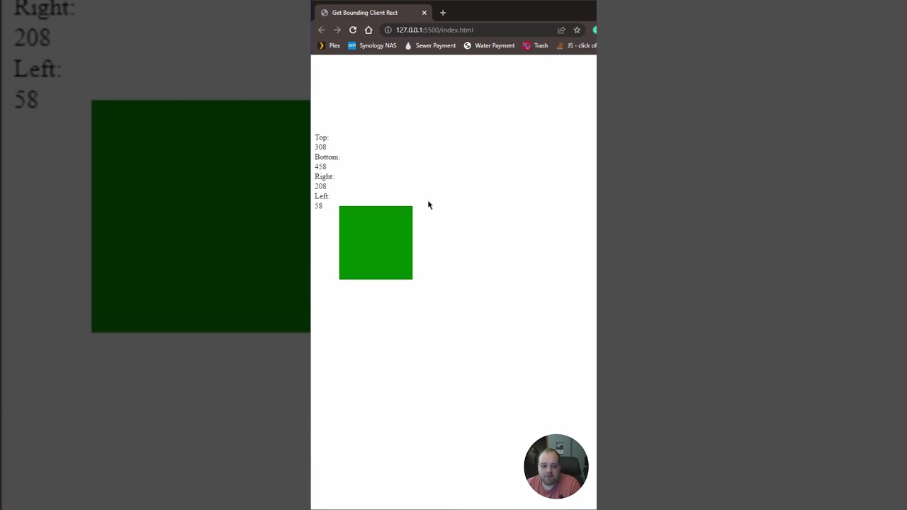 JavaScript getBoundingClientRect #programming #webdevelopment #shorts #javascript