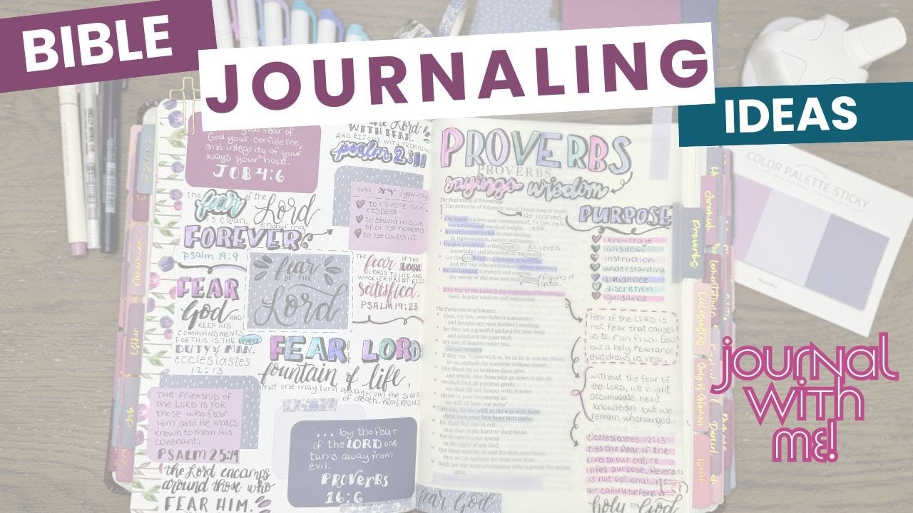 Bible Journaling for Beginners | Bible Journal With Me | Fear of the Lord | Creative Bible Ideas