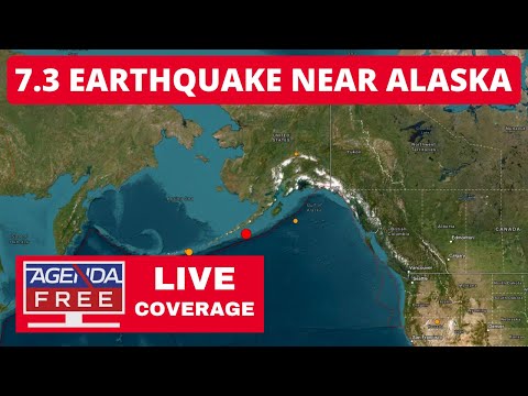 7.3 Earthquake Near Alaska & Tsunami Warning - LIVE Breaking News Coverage
