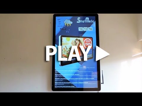 Large Format Display Monitor for Digital Signage Applications with SmartMedia SmartSignage Software