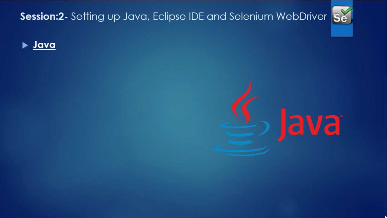 Selenium WebDriver Training for Beginners - Tutorial 2 -A- Setting up Java and Eclipse