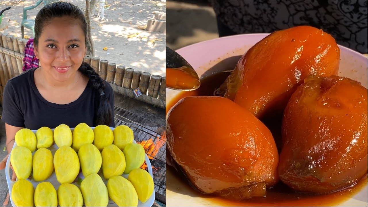 We made mango preserves with piloncillo/It turned out super delicious 🤤