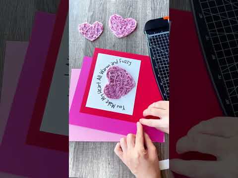 Valentine's Day Craft: DIY Warm & Fuzzy Yarn Heart Cards | Easy Kids Craft with Miss Daisy