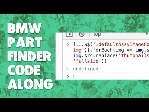 Quick BMW Part Finder CodeAlong