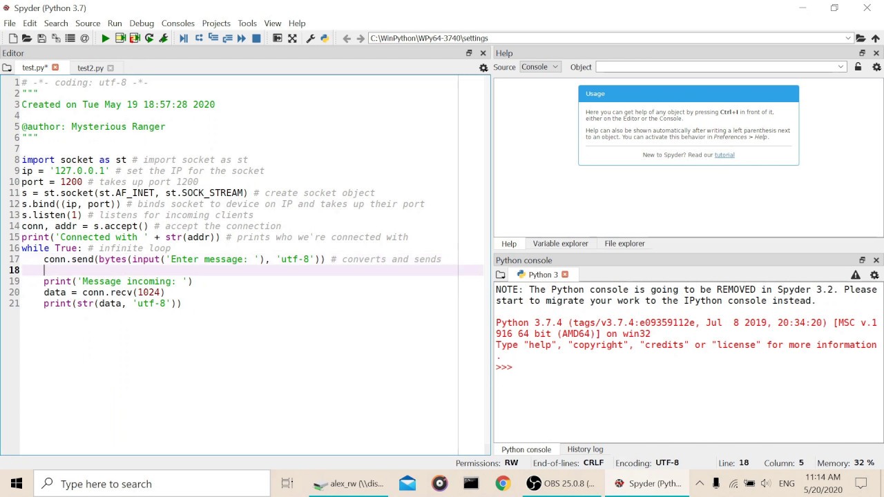 How to create a simple chatroom using Python sockets | Python Tutorial