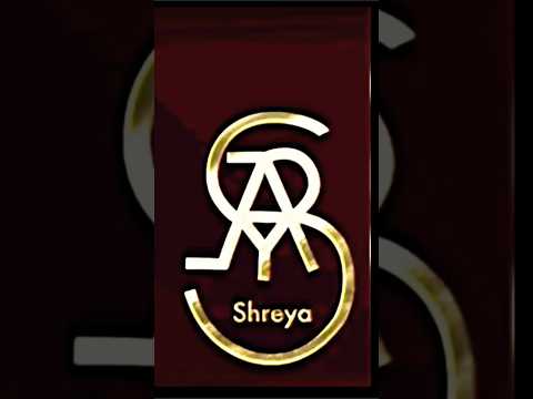 Shreya name logo || comment your name || #shreya #name #logo #design #viral #shorts #youtubeshorts