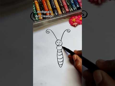 How to draw Butterfly????/ Easy Butterfly Drawing #shorts #youtubeshort #shortvideo #easydrawing