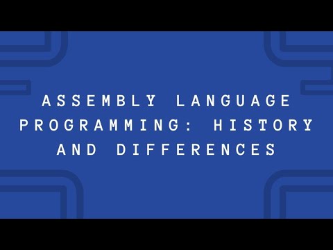Assembly Language Programming, History and Difference among other Programming Languages