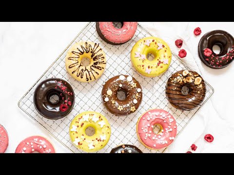 Donut Recipe - Baked Not Fried Donuts | YUMMY.sk Baking Tutorials