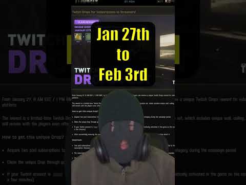 Twitch Drops Fest w/ Tarkov | Live on #Twitch