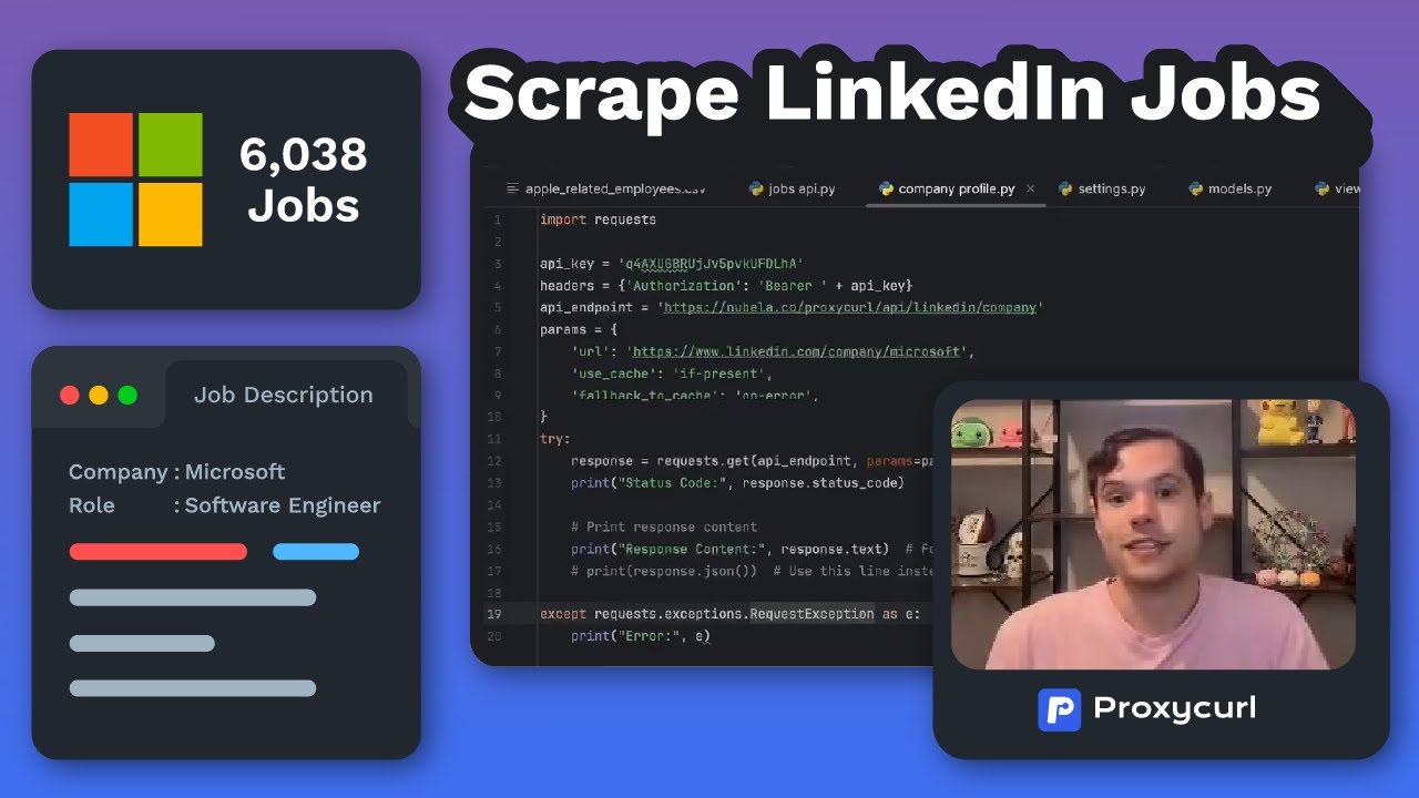 How to scrape LinkedIn jobs programatically with Python