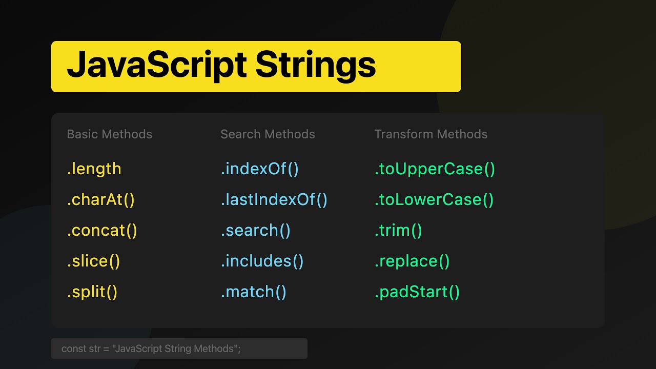 JavaScript String Methods Made Easy: Master String Manipulation in 20 Minutes | coding | programming