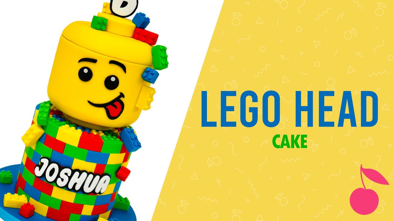 LEGO HEAD CAKE Tutorial | How To | Cherry School