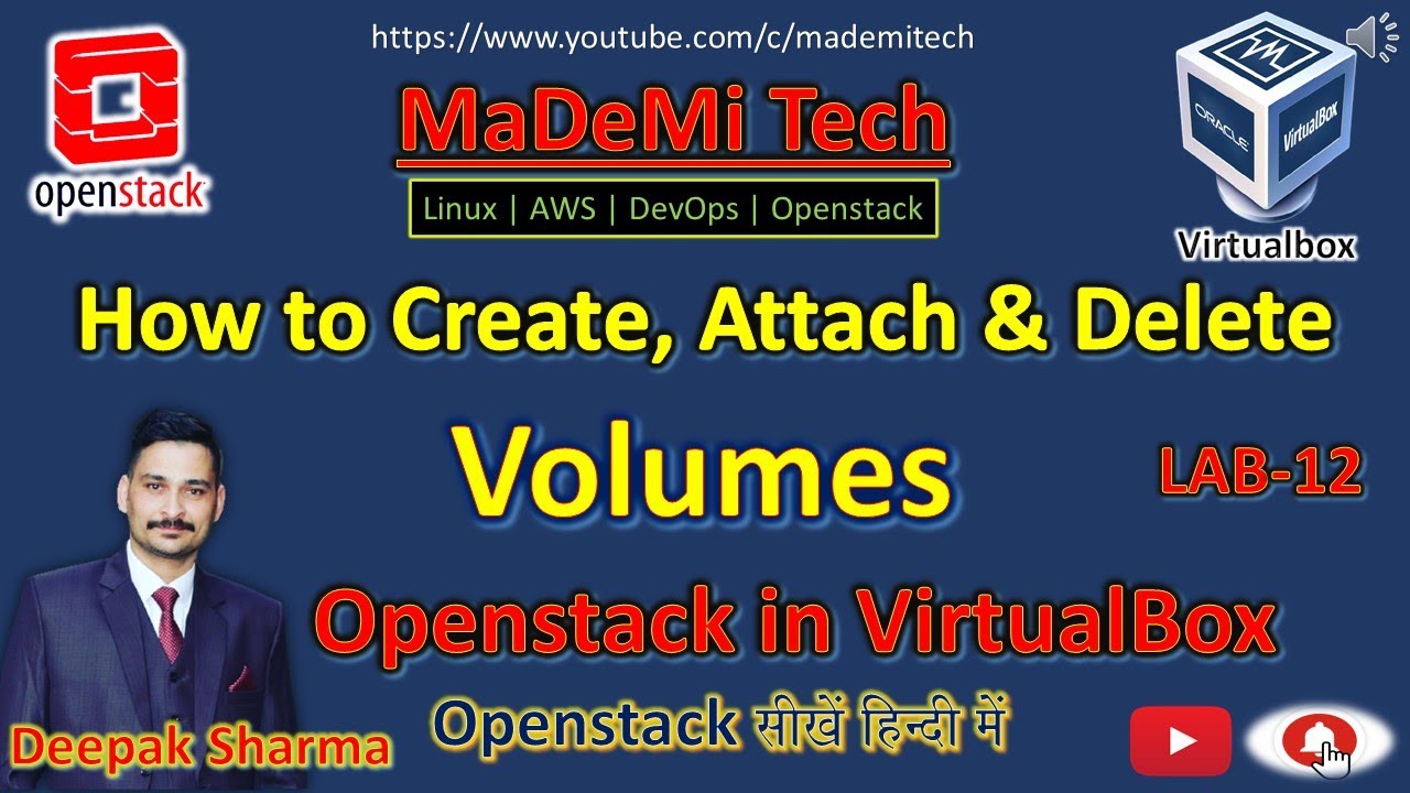 Lab 12 How to create, attach and delete openstack volume | Openstack Stein