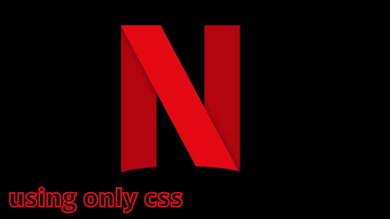 How to create Netflix logo using HTML & CSS | NETFLIX LOGO BY CSS