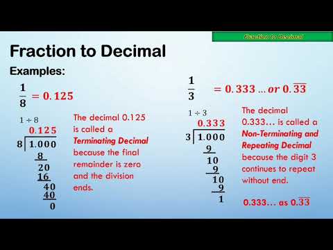 Fraction to Decimal Conversion Denominator Power of 10 Video Lecture ...