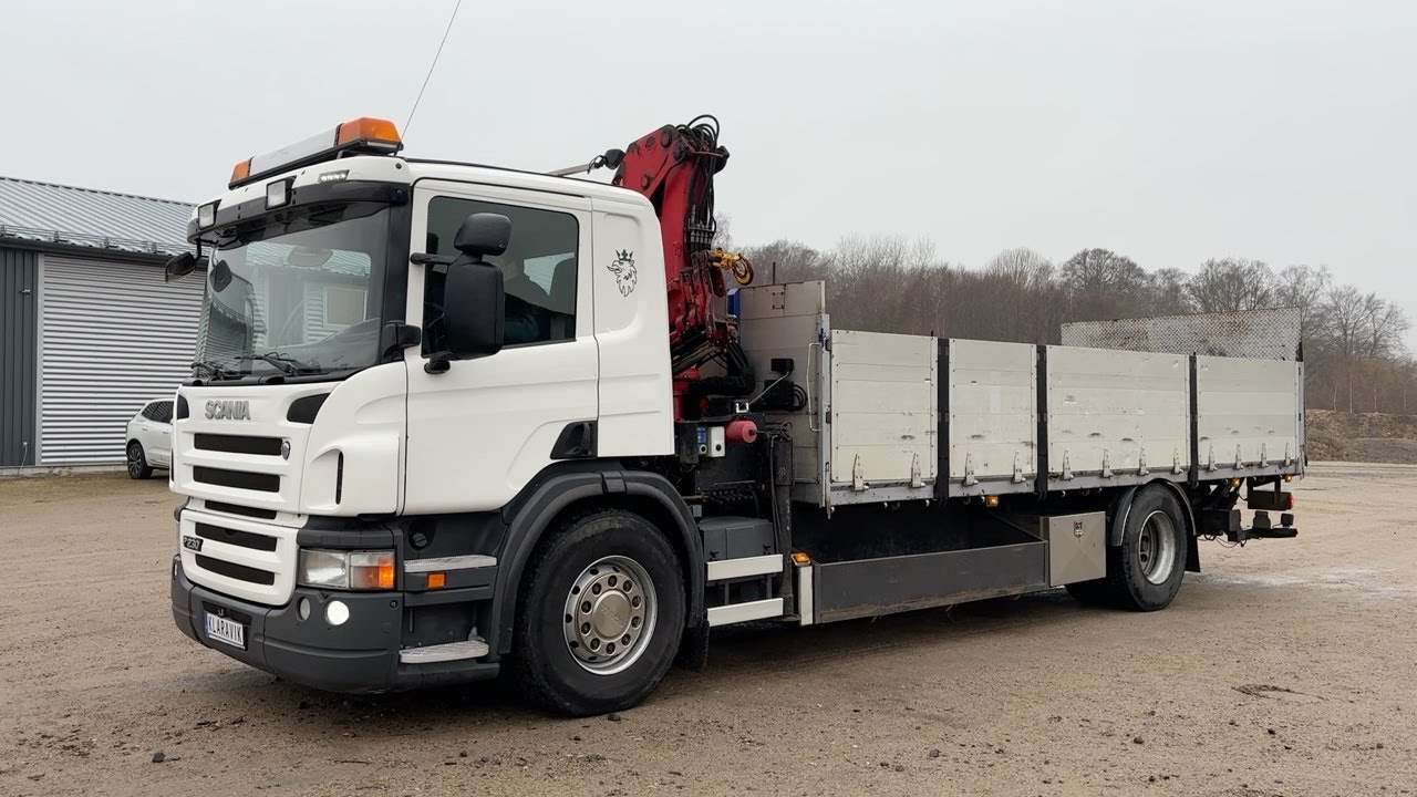 Kranbil Scania P230, Sölvesborg, Klaravik auktioner