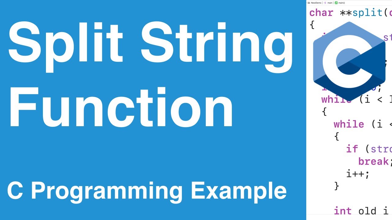 Split Strings Function | C Programming Example