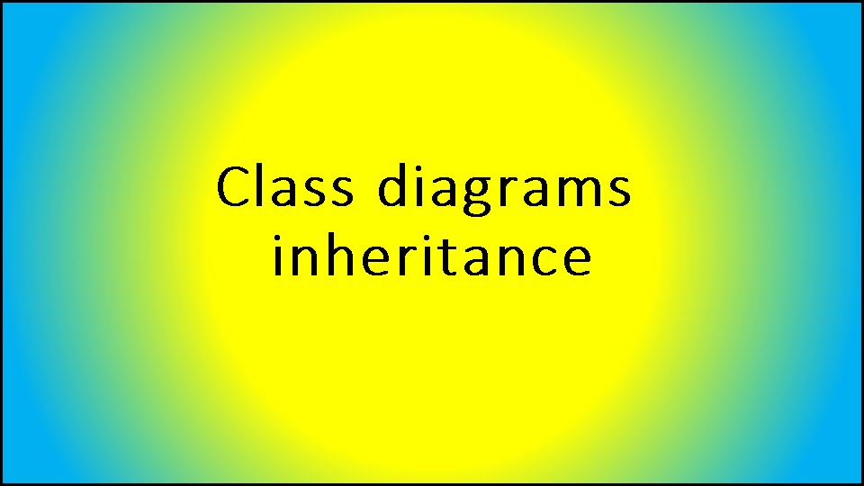 Class diagrams inheritance