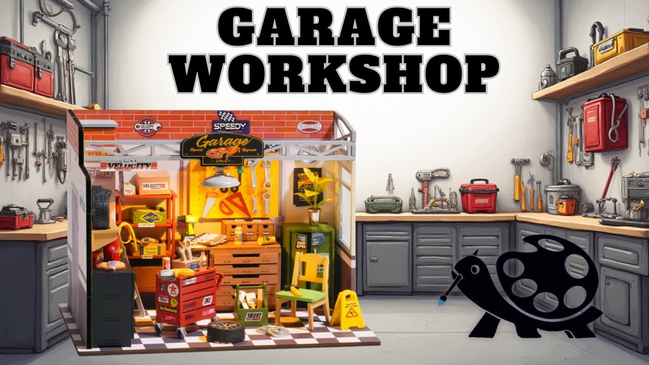 DIY Miniature House Kit - Garage Workshop (Rolife)