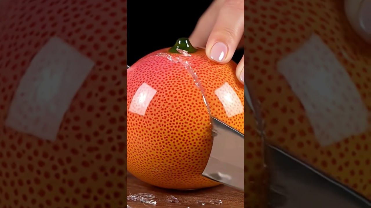 Ai grapefruit cut ASMR 🍇