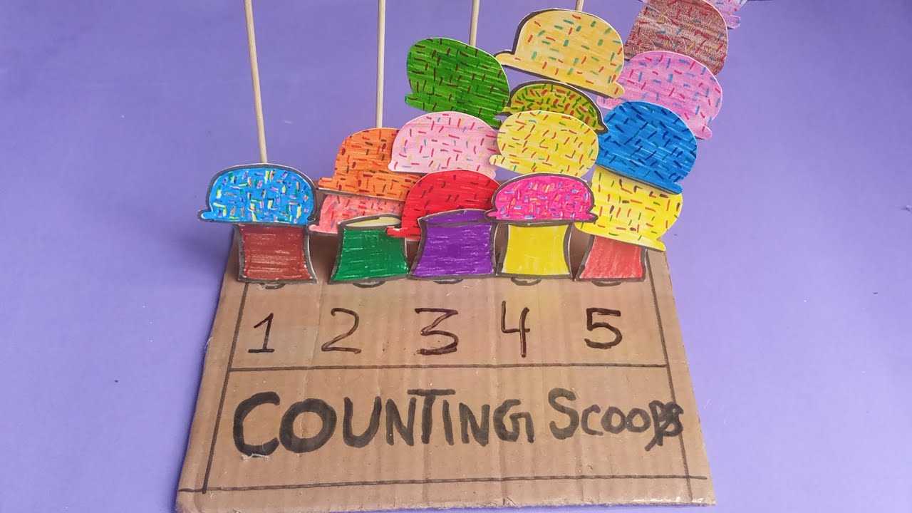 Ice Cream Scoop Maths Activity/ Fine motor skills Double Drive Preschool Activities for preschoolers